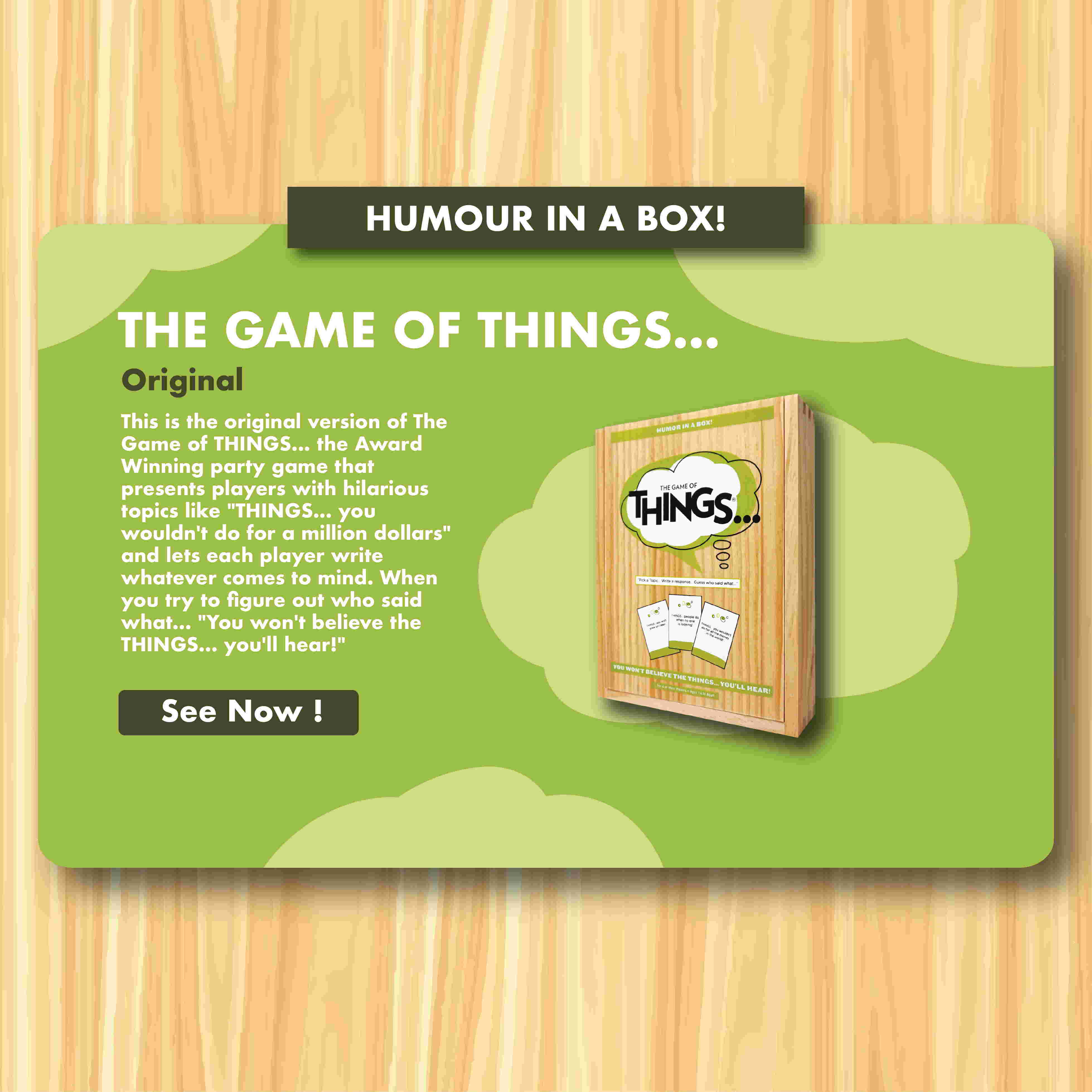 The Game of THINGS...